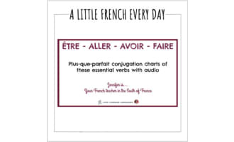 French Past Conditional Conjugations - Être - Aller - Avoir - Faire ...