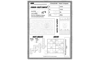 French: Prendre Conjugation Worksheet by Teach Simple