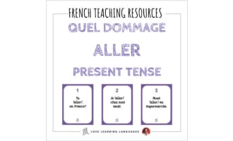French: Quel Dommage Game - Perfect Tense Etre ou Avoir? Task Cards by ...