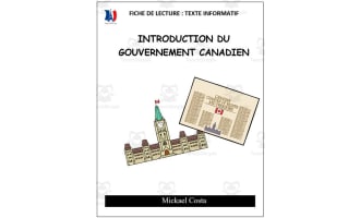 French: Reading comprehension worksheets: Le gouvernement du Canada by ...