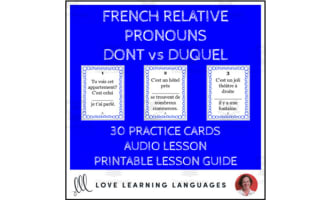 French relative pronouns - DONT et OÙ - French grammar worksheet by ...