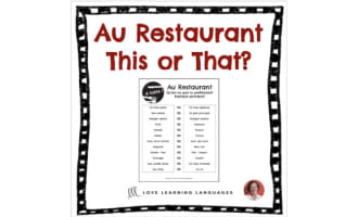 French Christmas Theme - This or That Activity - Noël - No prep ...