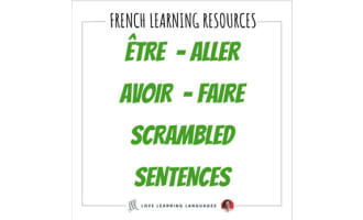 French Verb ALLER - Sentence Building Exercise by Teach Simple