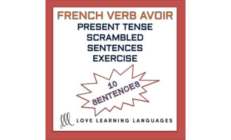 French avoir expressions scrambled sentences exercise - Distance ...