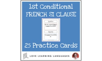French Si Clauses - 3rd Conditional - 40 practice cards - Distance ...