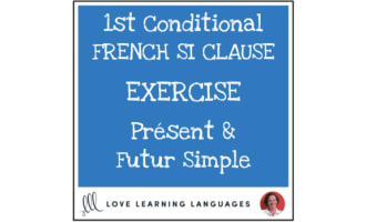 French Si Clauses - 1st Conditional - 40 practice cards - Distance ...