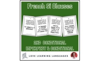 French Si Clauses - 3rd Conditional - 25 practice cards - Distance ...