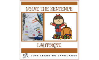 French: Solve the Sentence - School Cut and Paste Worksheets by Teach ...