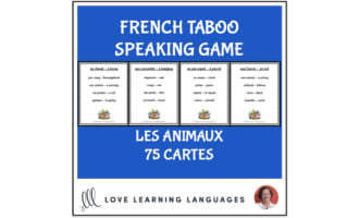 Les Vacances - French Taboo Speaking Game - Vacation vocabulary by ...