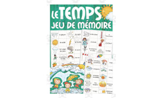 French: Prepositions Memory Game by Teach Simple