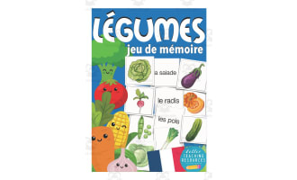 French: Vegetables Dominoes Game by Teach Simple