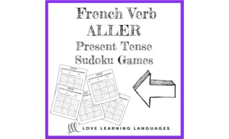 French Verb ALLER - Sentence Building Exercise by Teach Simple
