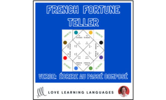 French ER VERBS - PASSÉ COMPOSÉ fortune tellers for conjugation ...
