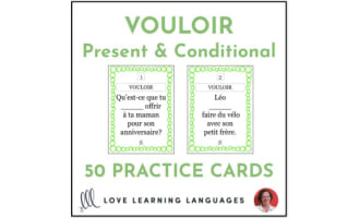 French Verb Devoir - Present & Conditional Tenses - Practice Cards by ...
