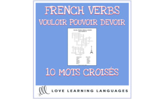 French: Pouvoir Conjugation Worksheet by Teach Simple