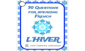 French: Speaking Prompt Questions - Fall Vocabulary by Teach Simple