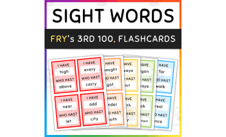 Fry Sight Words, I Have Who Has Game, Flash Cards, 701-800, [SET 2] by ...
