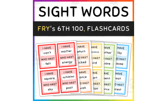 Fry Sight Words, Sixth Hundred, 501-600, [SET 1] by Teach Simple