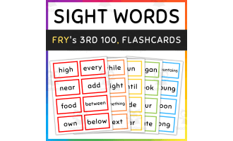 Fry Sight Words, Second Hundred, 101-200, [SET 1] by Teach Simple