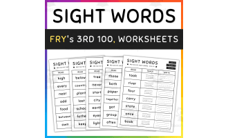 Fry Sight Words, Third Hundred, 201-300, [SET 1] by Teach Simple