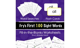 Fry's Fifth 100 Sight Words - Digital and Printable Fill-in-the-Blanks ...