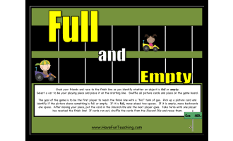 Circling Empty Full Examples Worksheet by Teach Simple
