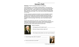 George Washington Word Search Worksheet by Teach Simple