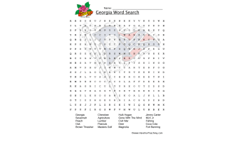 Georgia Worksheet by Teach Simple