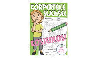 German: School Supplies Word Search by Teach Simple