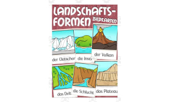 Flash Cards: Landforms by Teach Simple