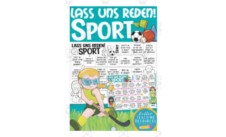 German: Let's Talk About Swimming Board Game by Teach Simple