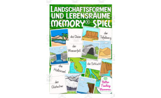 German Flash Cards: Landforms by Teach Simple