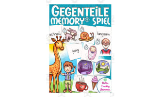 German Memory Cards: Prepositions by Teach Simple