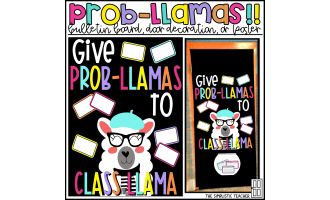 No Prob-Llama Alpaca Bulletin Board Kit, Door Decoration Set, or Poster ...