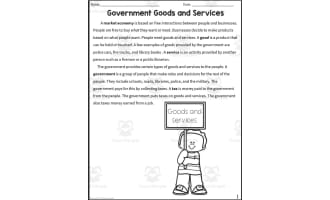 Local, National & Global Goods Reading Packet by Teach Simple