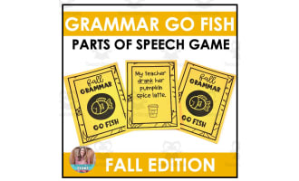 Grammar Go Fish: Parts of Speech Review Game (Summer Edition) by Teach ...