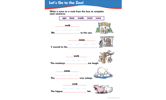 Grammar Practice for Grade 2: Volume 1 Printable Workbook by Teach Simple