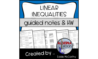 Relations, Function, Domain & Range Guided Notes + Homework Set by ...