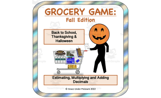The Grocery Game: Adding + Multiplying Money by Teach Simple