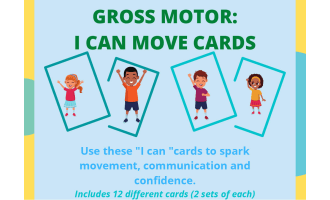 Gross Motor Movement Cards: Animal Fun by Teach Simple