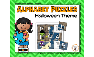 Alphabet Picture Puzzles: Autumn Theme by Teach Simple