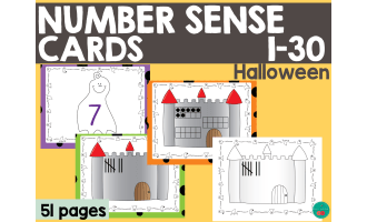 Halloween Creepy Numbers 1-10 by Teach Simple