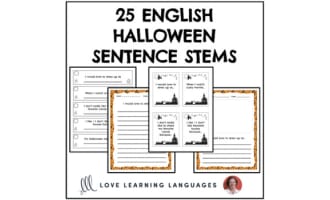 French: 100 Sentence Stems Starter Prompts by Teach Simple