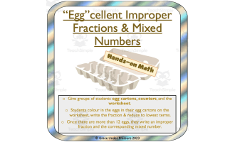 Addition and Multiplication of Mixed Numbers and Improper Fractions ...