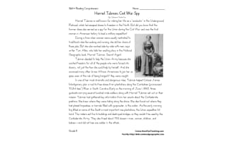 Davy Crockett - Reading Comprehension Worksheet by Teach Simple