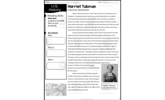 Harriet Tubman Underground Railroad Activity Packet and Worksheets by ...