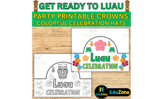 Colorful Luau Party Hats & Crowns: Add Some Fun to Your Classroom hats ...