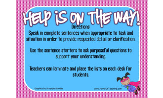 Help Me Out Asking Questions Activity by Teach Simple