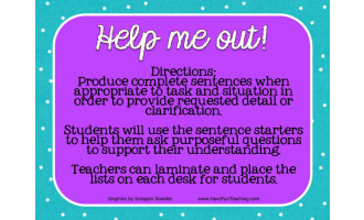 Asking and Answering Questions Worksheet by Teach Simple