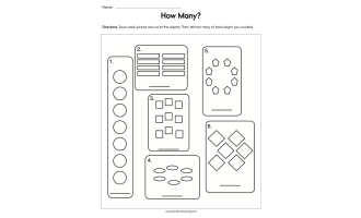 How Many are There Worksheet by Teach Simple